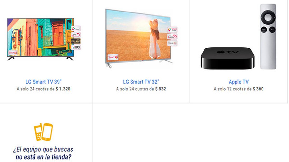 Antel vende televisores en 24 cuotas con solo tener factura telefónica