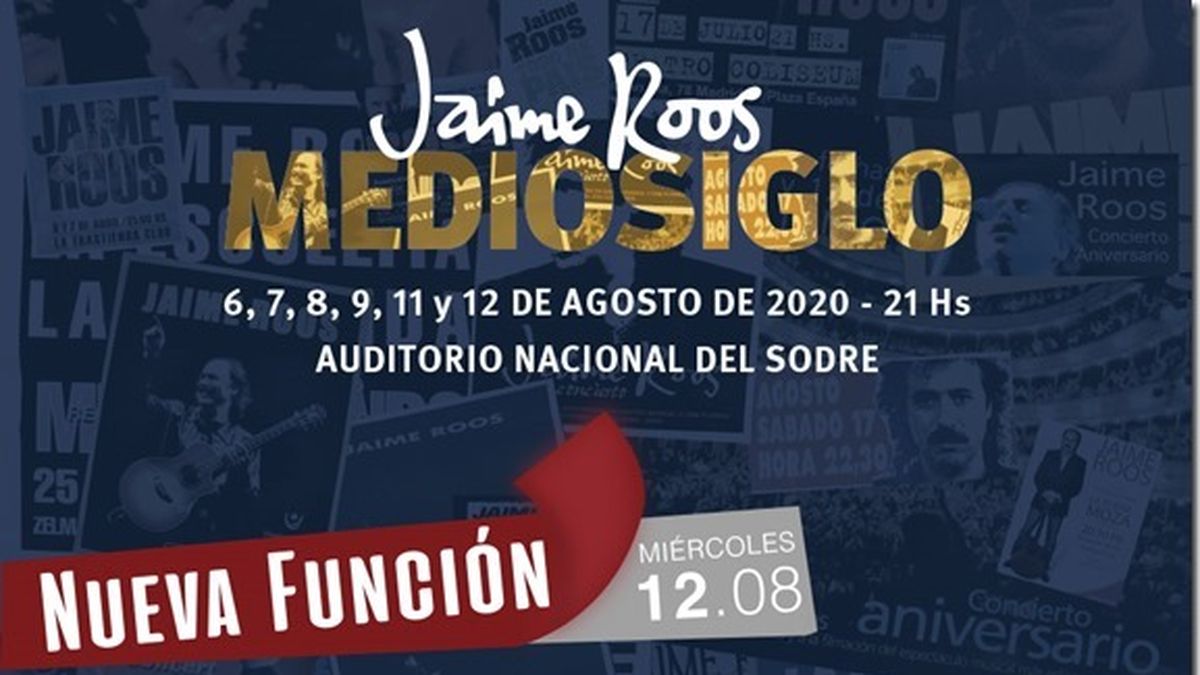Jaime Roos festeja 50 años de carrera y presenta su nuevo espectáculo ...