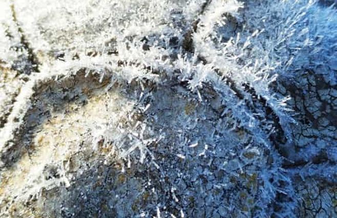 Escarchas, agua congelada y heladas: las fotos del frío polar este ...