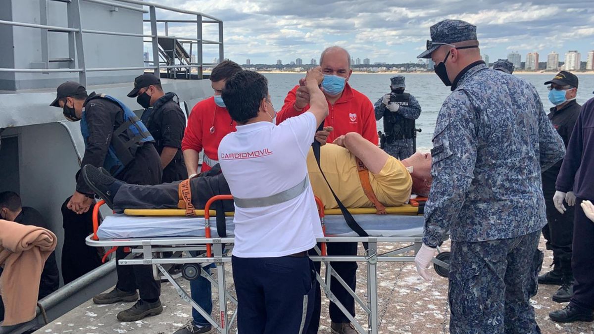 Armada evacuó con éxito a un marino en riesgo de muerte