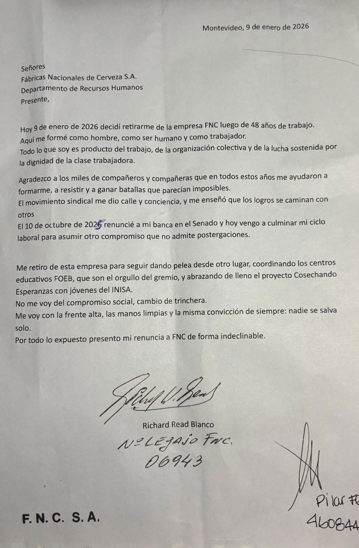 Aquí me formé como hombre, como ser humano y como trabajador: Richard ...