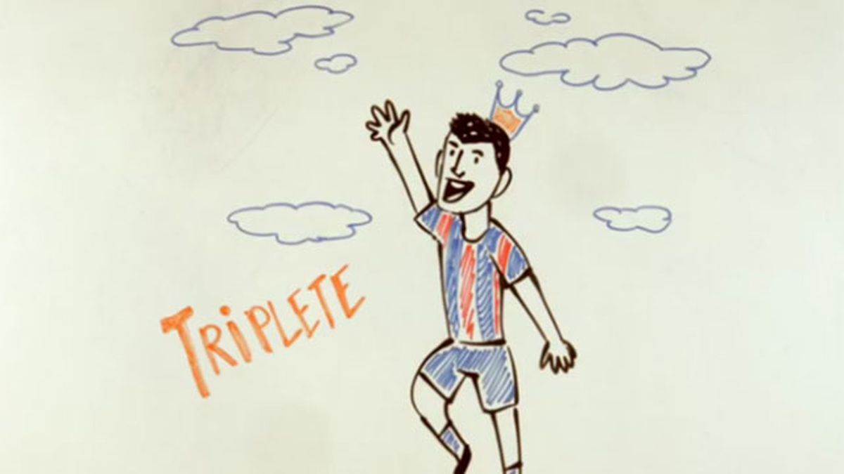 La historia de Luis Suárez, en un dibujo animado de tres minutos