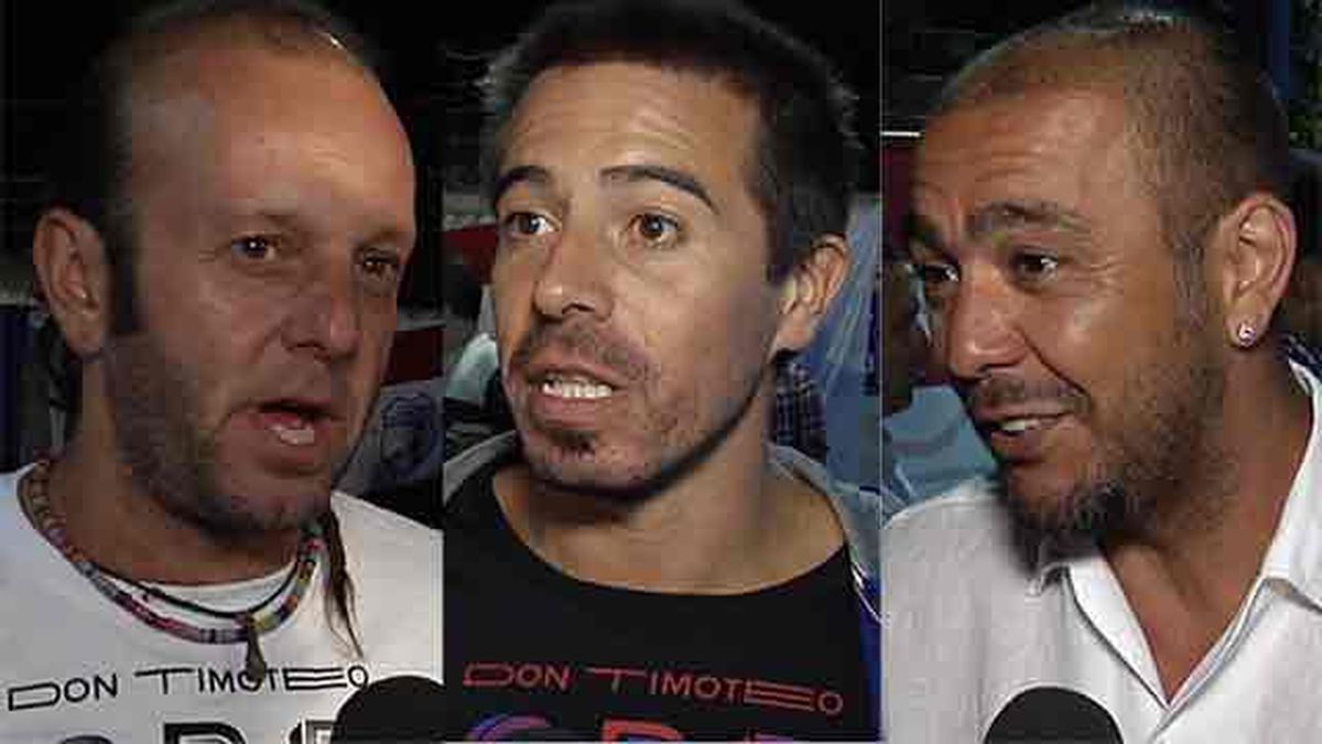 Rafa Cotelo, Pablo Aguirrezábal y el Chino Recoba juntos en Don Timoteo