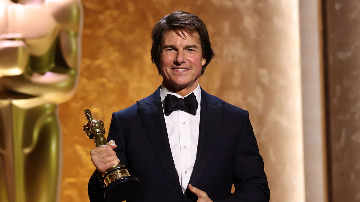 Tom Cruise, de 63 años, recibió un Óscar honorario por su trayectoria