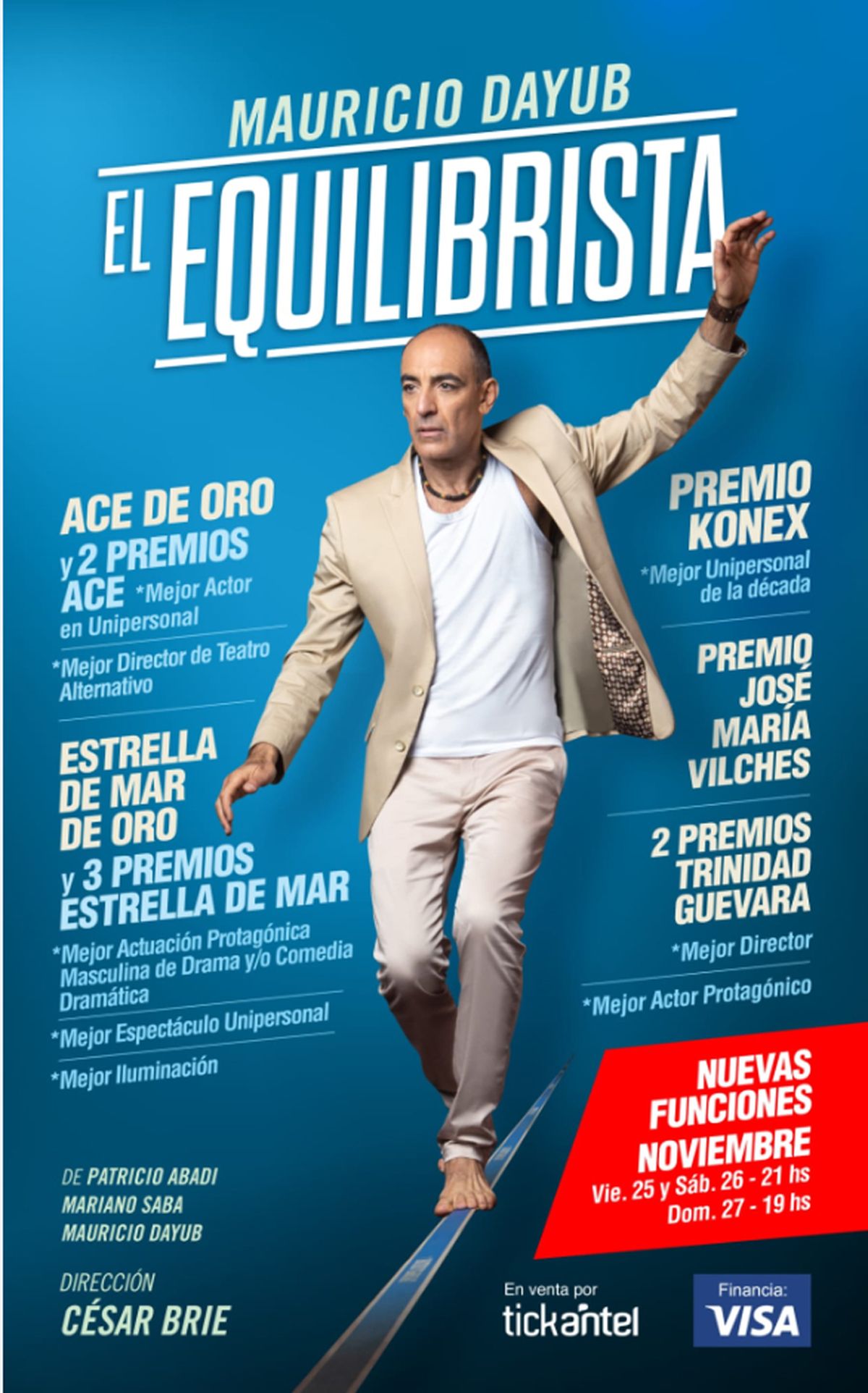 Vuelve El Equilibrista, el unipersonal de Mauricio Dayub al teatro El ... Vuelve El Equilibrista, el unipersonal de Mauricio Dayub al teatro El ...