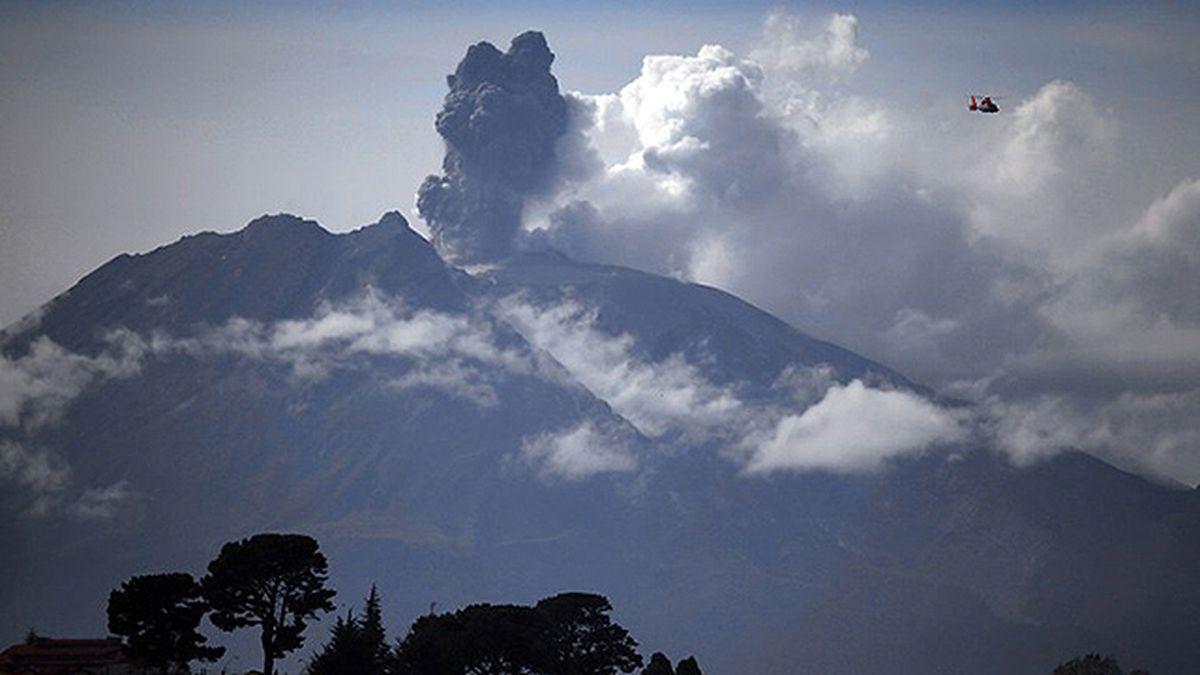 Nueva erupción del volcán Calbuco en el sur de Chile