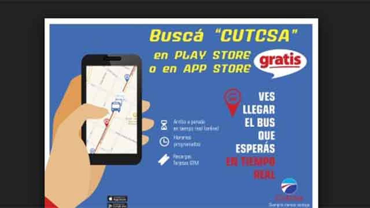 La app para celulares de Cutcsa permite a usuarios enviar fotos y denuncias