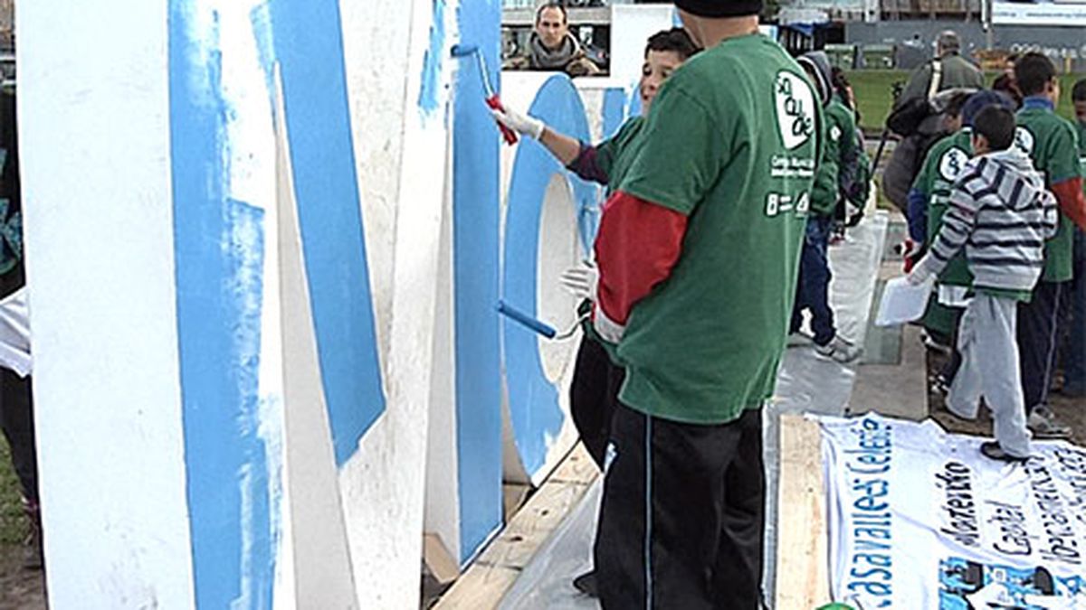 El cartel “Montevideo” se puso a tono con el Mundial