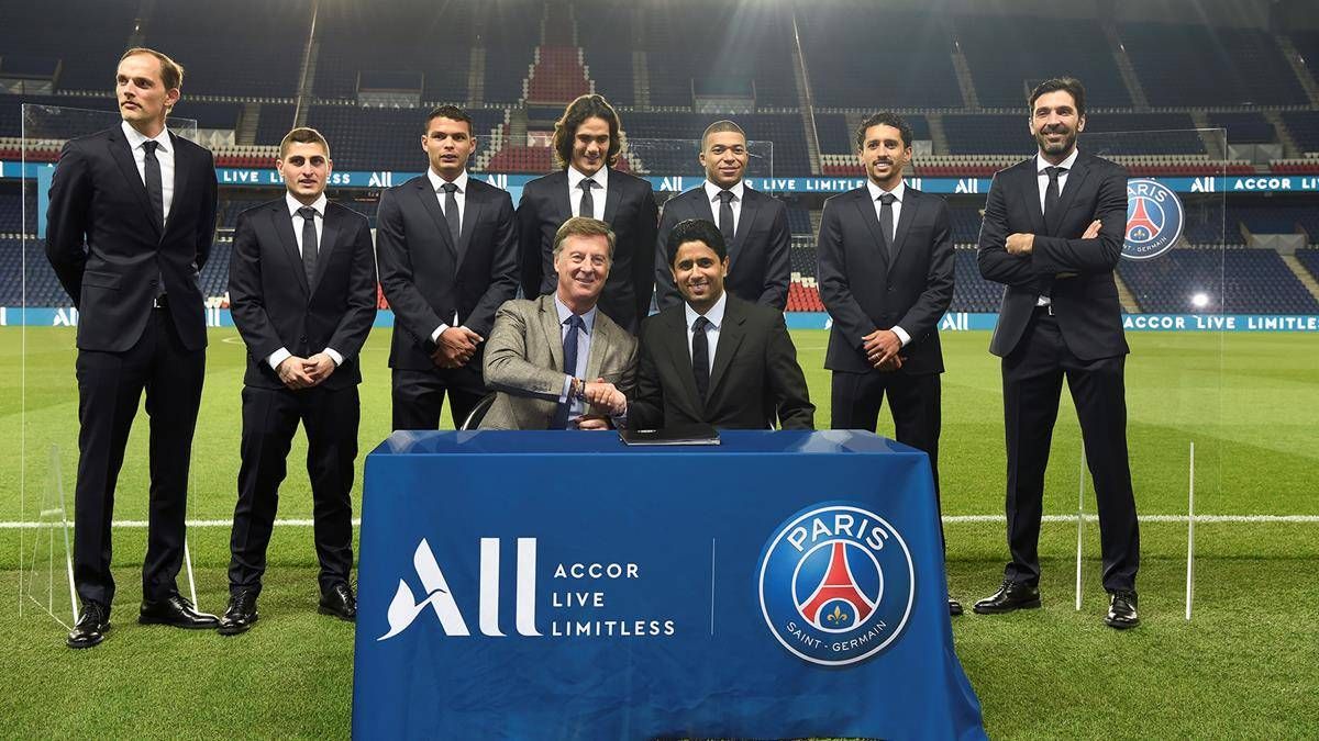 Grupo hotelero Accor, nuevo principal patrocinador del PSG de Cavani