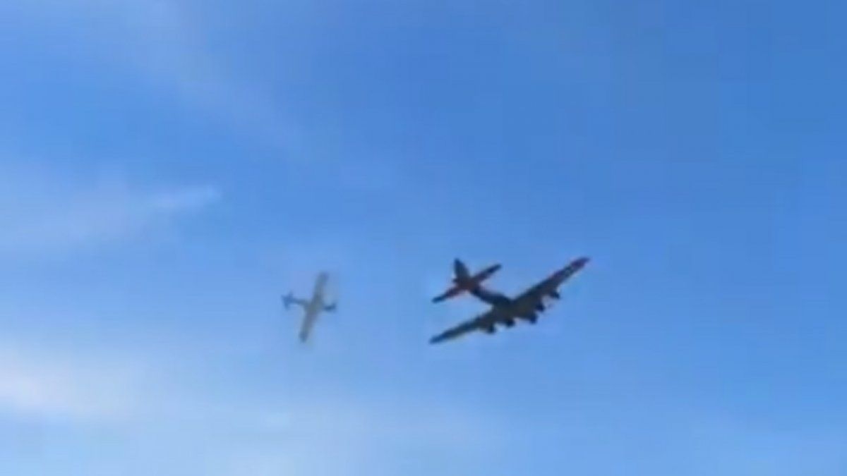 Seis muertos en choque de aviones de la Segunda Guerra Mundial en Estados Unidos durante exhibición