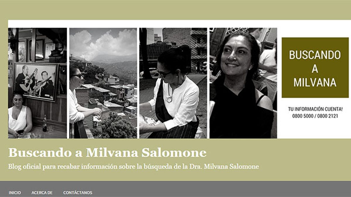 Allegados a la médica Milvana Salomone crearon web para pedir información